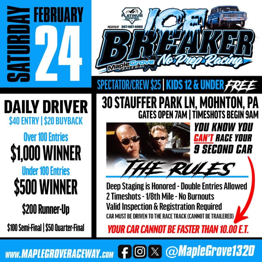 Ice Breaker No Prep Racing - Maple Grove Raceway