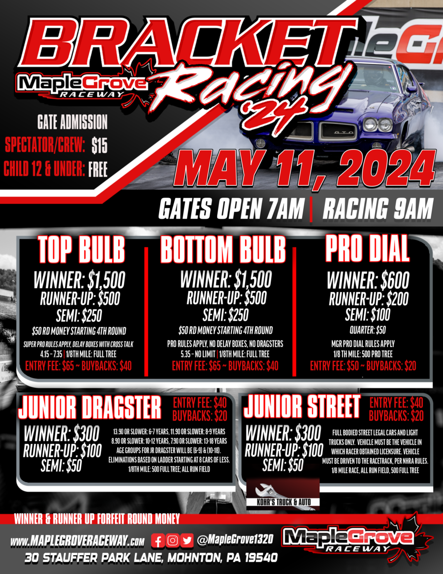 May Bracket Race - Maple Grove Raceway