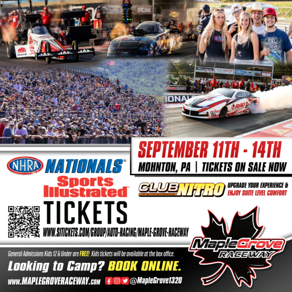 Advance Ticket Sales - Maple Grove Raceway