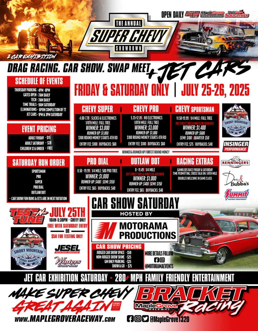 Super Chevy Showdown - Maple Grove Raceway